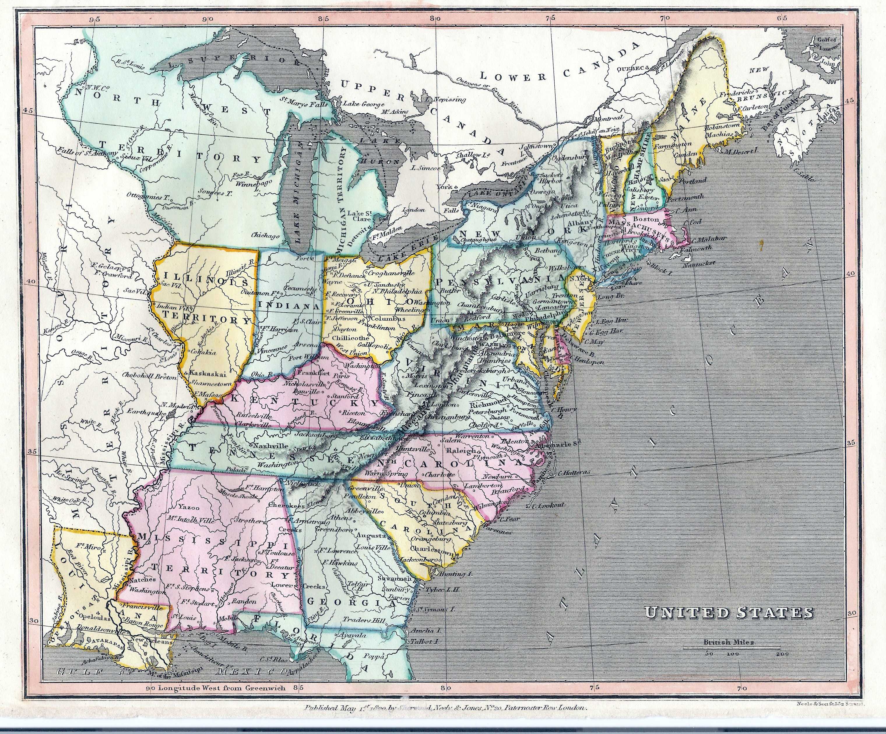 1820 s Pennsylvania Maps