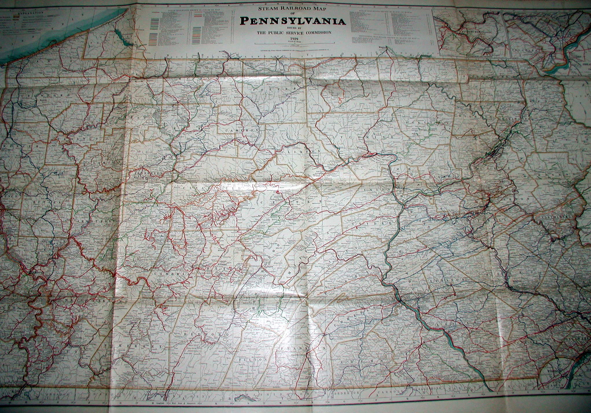 1920's Pennsylvania Maps